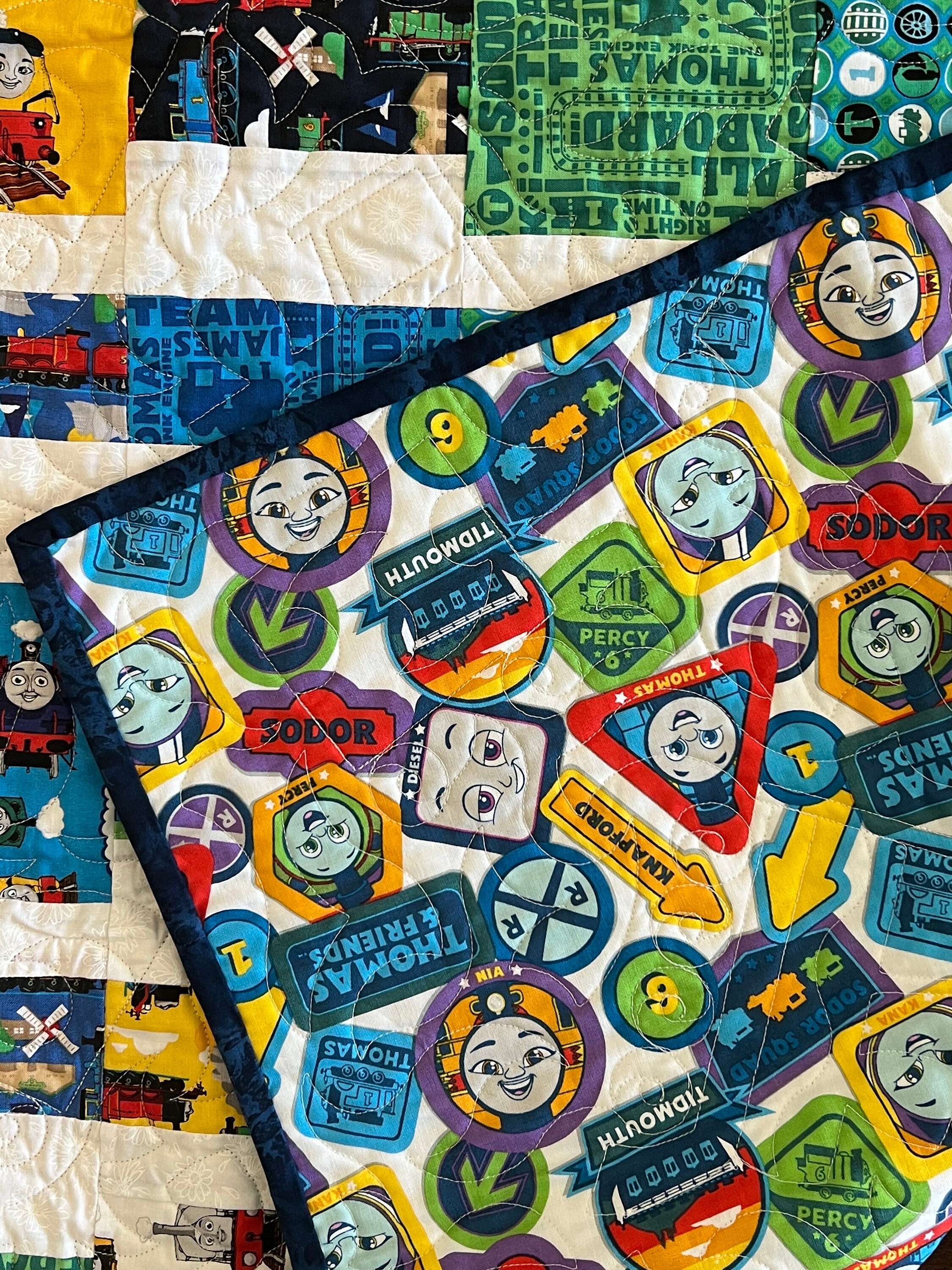 Thomas the Train Quilt - Etsy