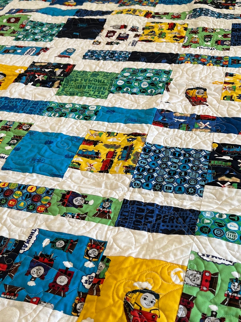 Thomas the Train Quilt - Etsy