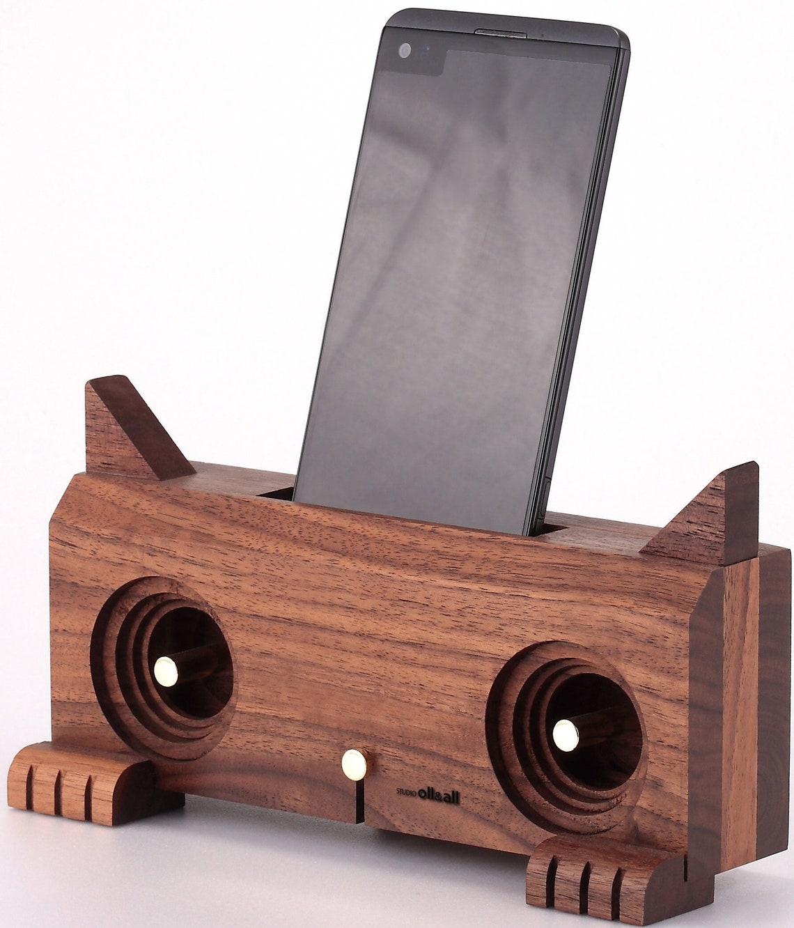 Acoustic Speaker, Wooden Phone Docking Station, Passive Amplifier, Home ...