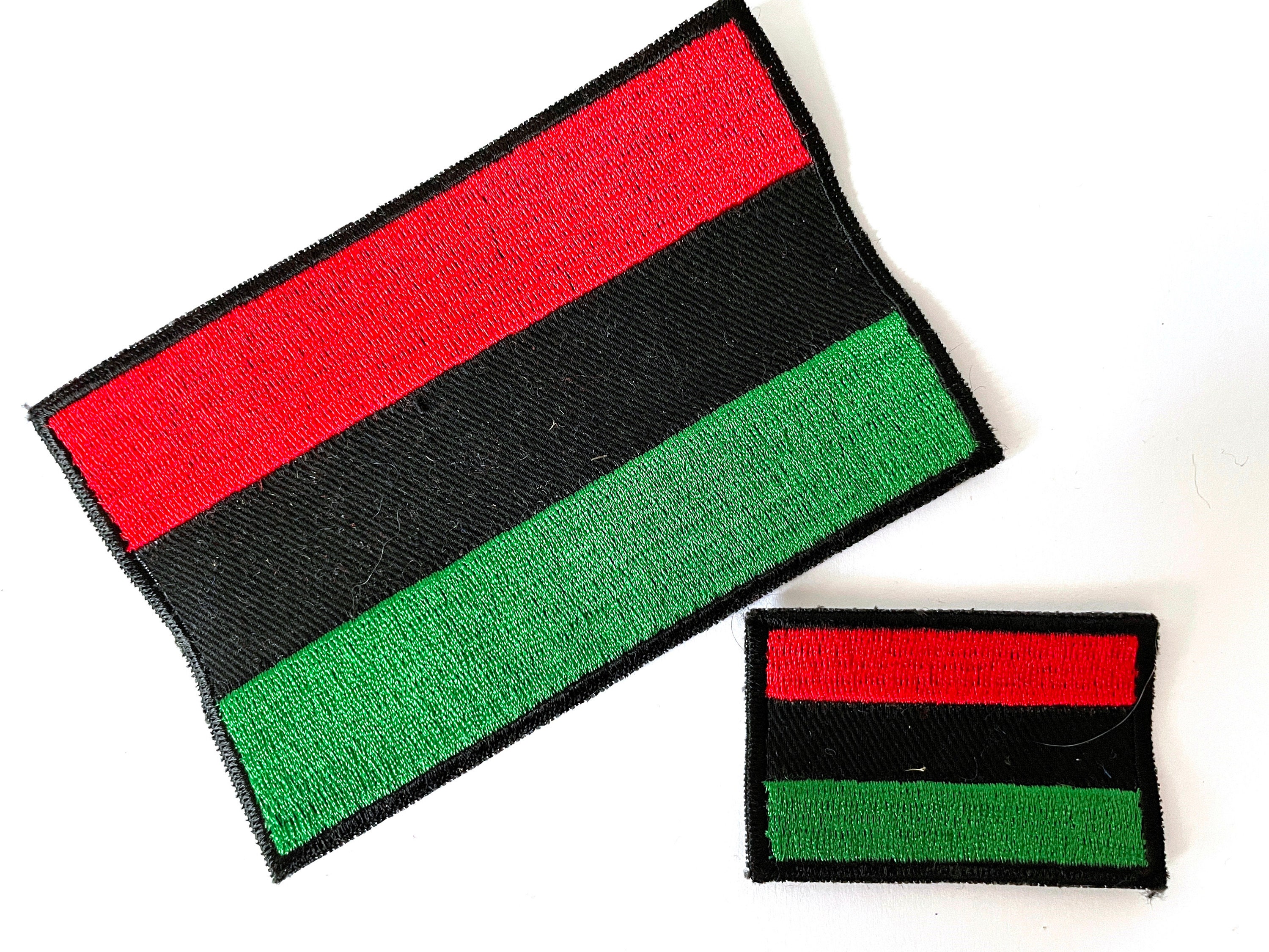 Vintage Patch PAN AFRICAN Sew on Applique Embroidered Afro American ...