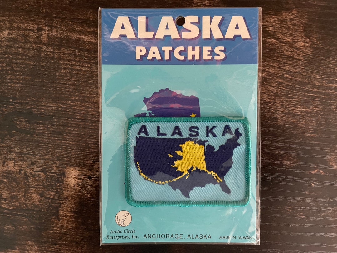 Vintage Alaska Travel Patch: Embroidered Souvenir Badge - Arctic Circle ...
