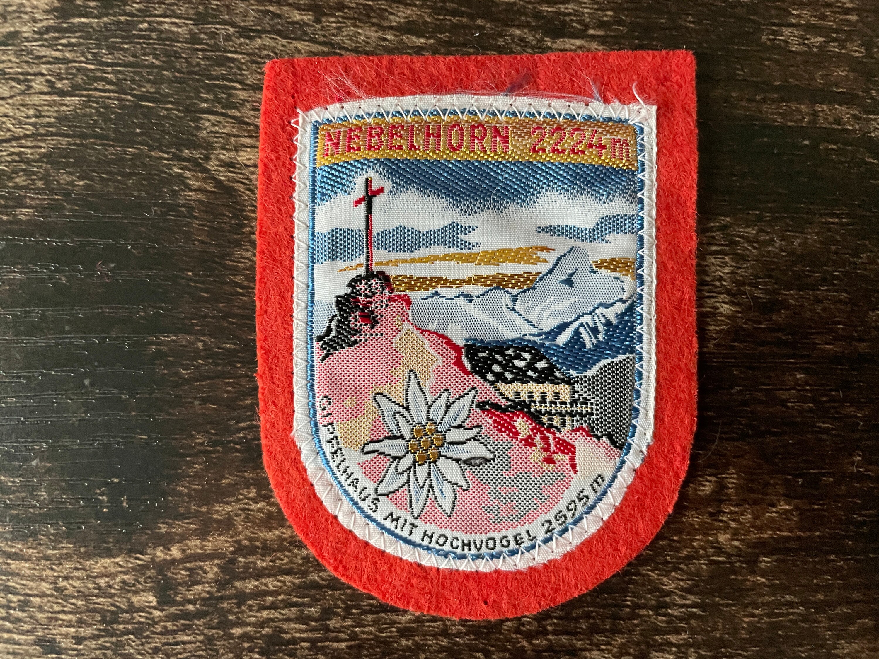 Vintage Patch Nebelhorn Mountain Bavaria GERMANY Alpine Alps Sew on Applique Patches Some ...