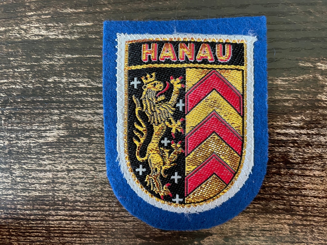 Vintage Patch Hanau GERMANY German Hesse Sew on Applique Embroidered ...