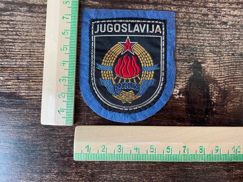 Vintage Patch YUGOSLAVIA Jugoslavija Sew on Applique Patches Some Embroidered Belgrade Travel ...