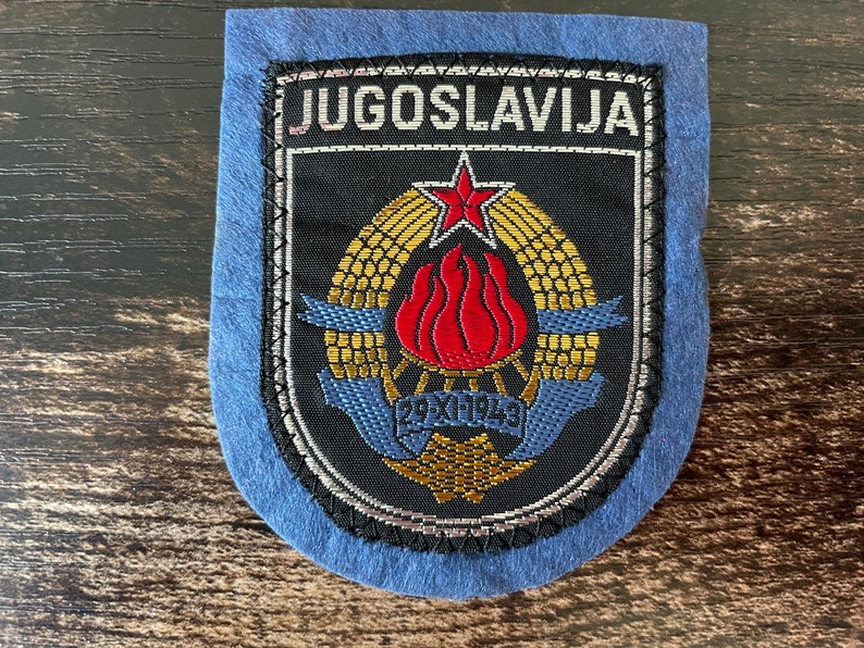 Vintage Patch YUGOSLAVIA Jugoslavija Sew on Applique Patches Some Embroidered Belgrade Travel ...