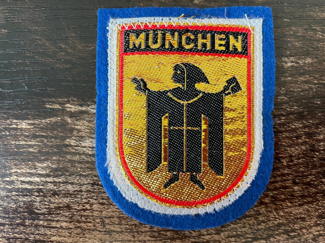 Vintage Patch Munich GERMANY Bavarian Münchner Kindl Sew on Applique ...