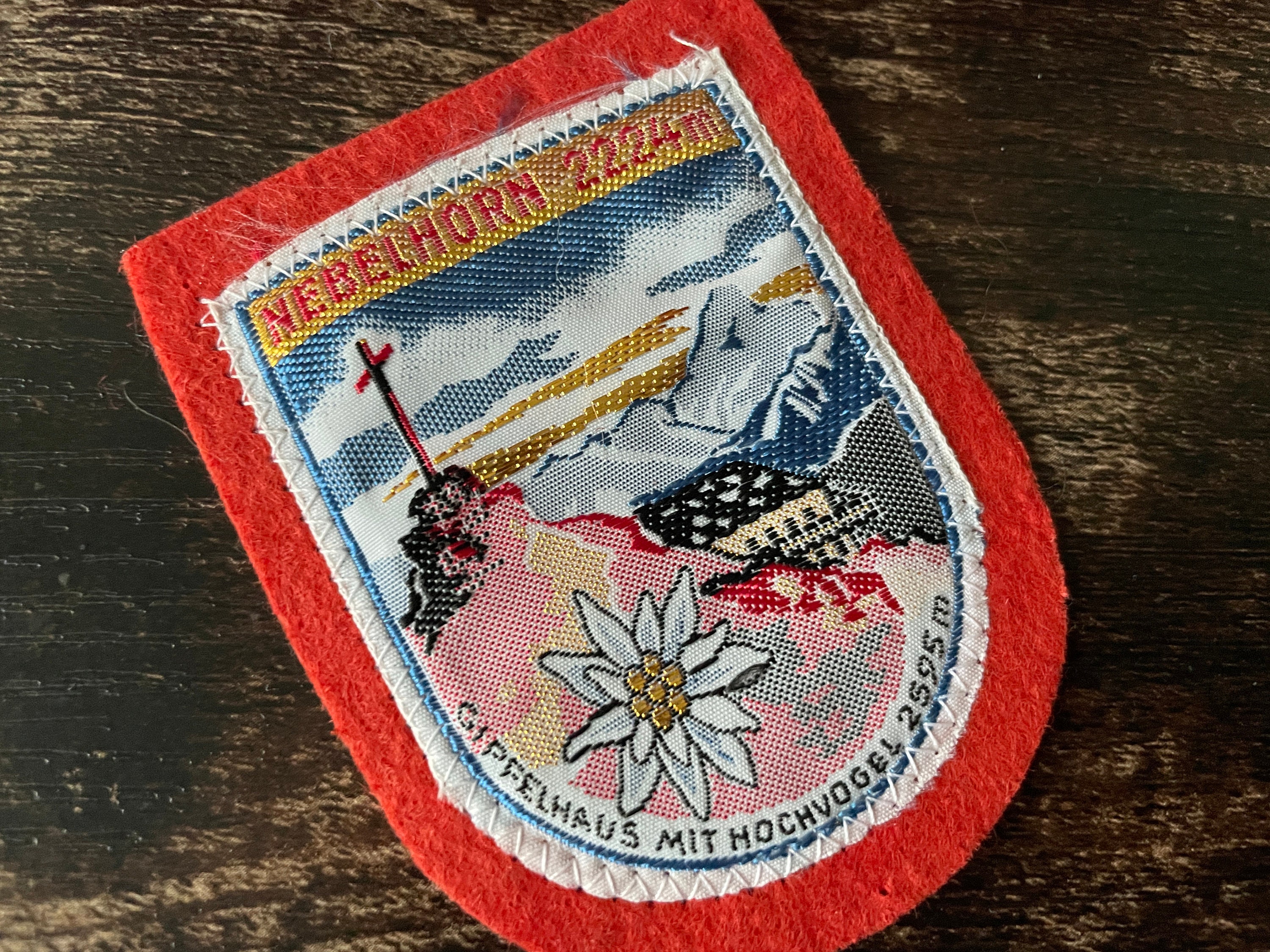 Vintage Patch Nebelhorn Mountain Bavaria GERMANY Alpine Alps Sew on Applique Patches Some ...