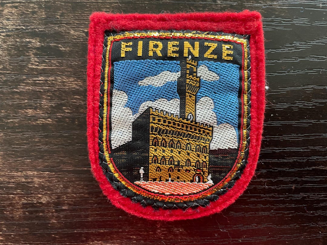 Vintage Florence Embroidered Patch – Italian Travel Souvenir Applique ...