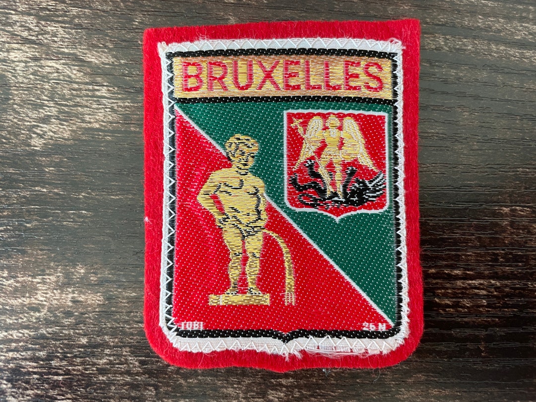 Vintage Patch Manneken Pis Brussels BELGIUM Belgian Sew on Applique ...