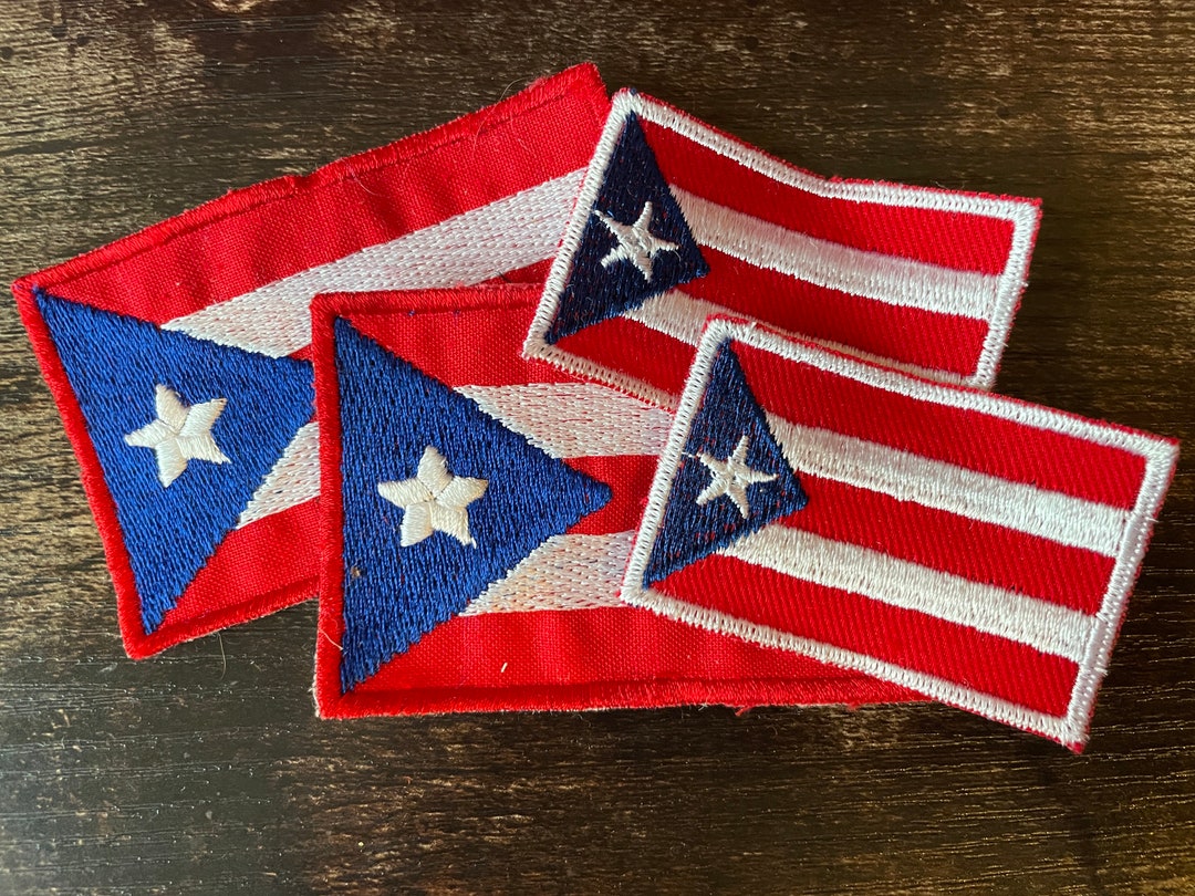 Vintage Puerto Rico Flag Patch: Embroidered Travel Souvenir - Etsy