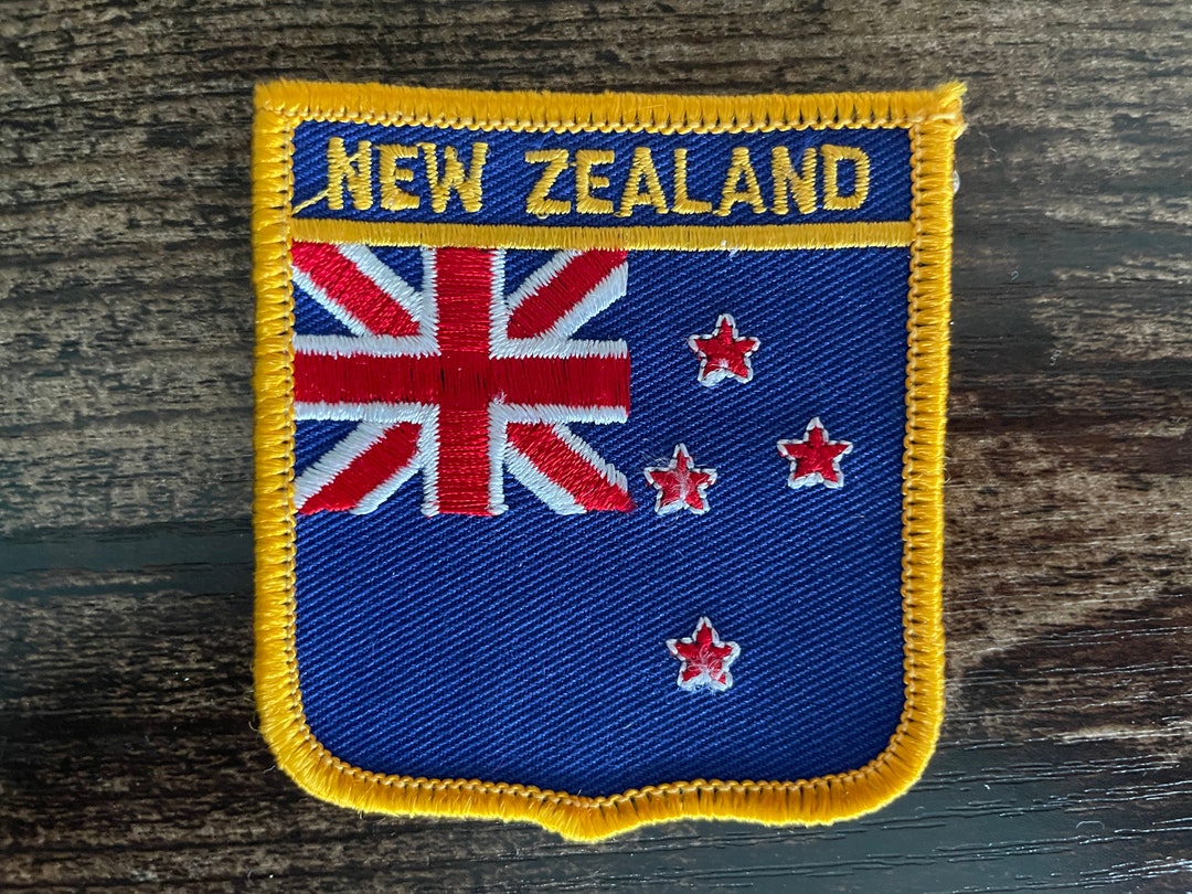 Vintage Patch NEW ZEALAND Flag Iron on or Sew on Applique Patches Some ...