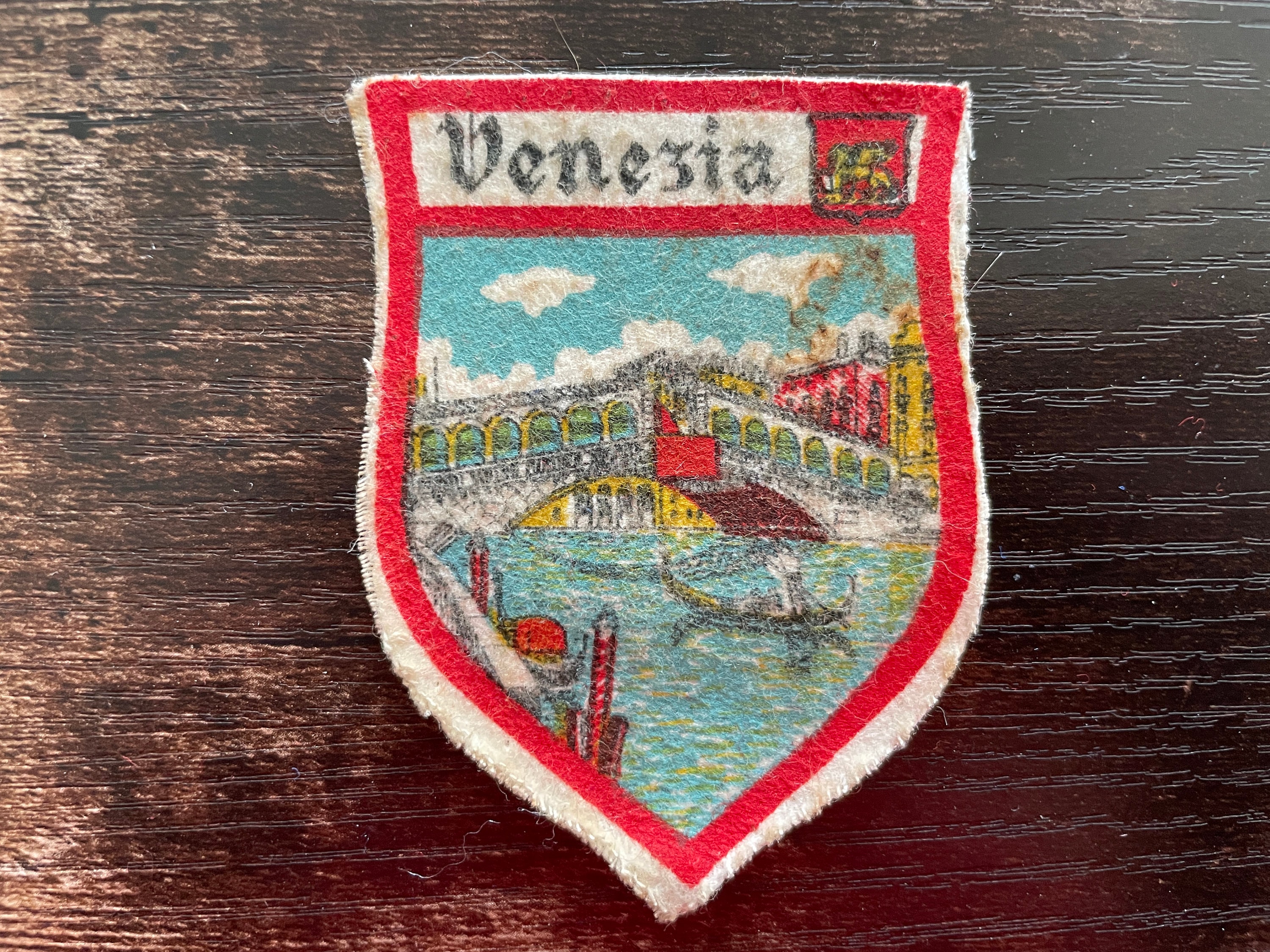Vintage Patch Venice ITALY Ponte Di Rialto Bridge Italian Sew on ...