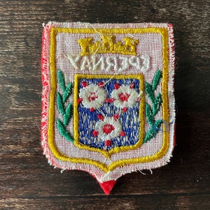 Vintage Patch Epernay FRANCE French Épernay Marne River Sew on Applique ...