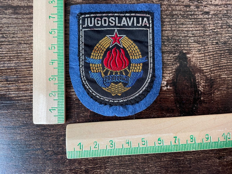 Vintage Patch YUGOSLAVIA Jugoslavija Sew on Applique Patches Some Embroidered 30 Travel Souvenir ...