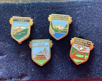 Vintage Pin AUSTRIA for Tyrolean Hat Austrian Kufstein Maria Worth Ski ...