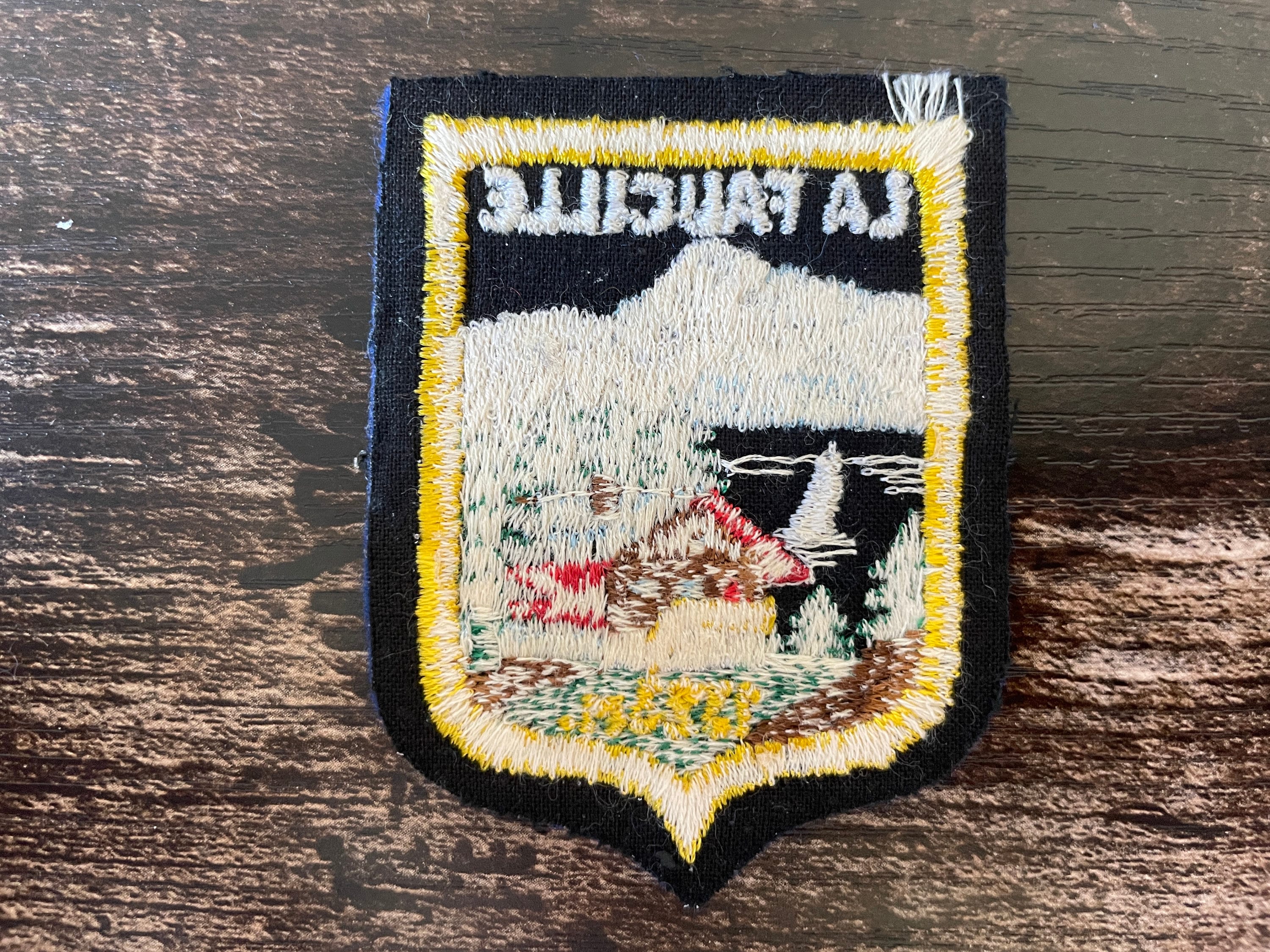 Vintage Patch Col De La Faucille FRANCE French Jura Mountain Alpine Sew ...