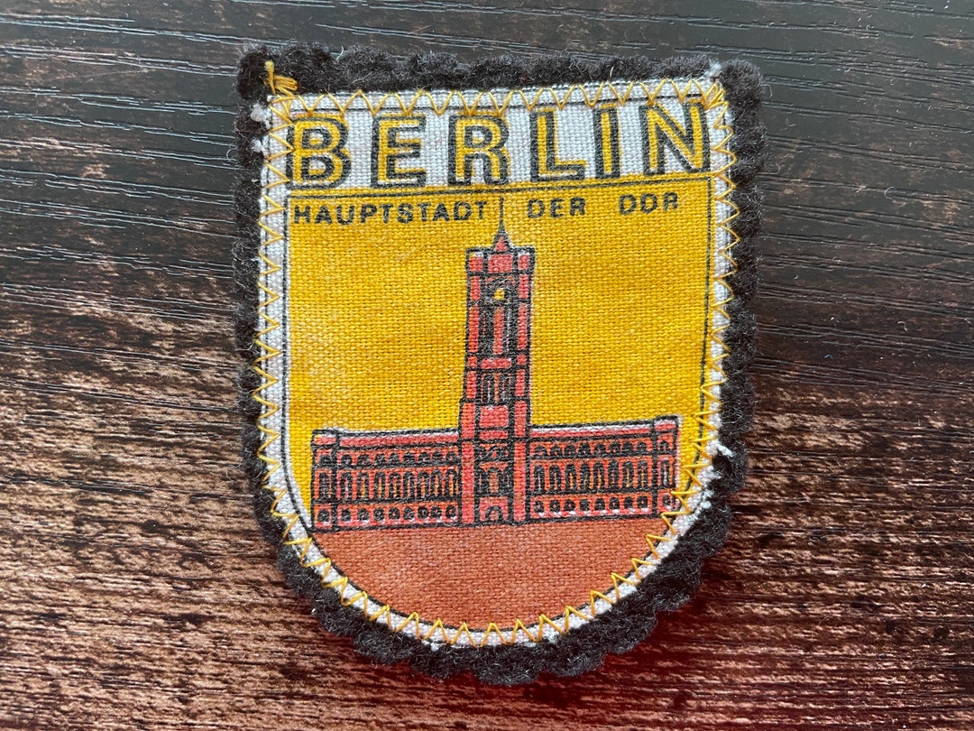 Vintage Patch East Berlin GERMANY Rathaus East German Capital City Sew ...