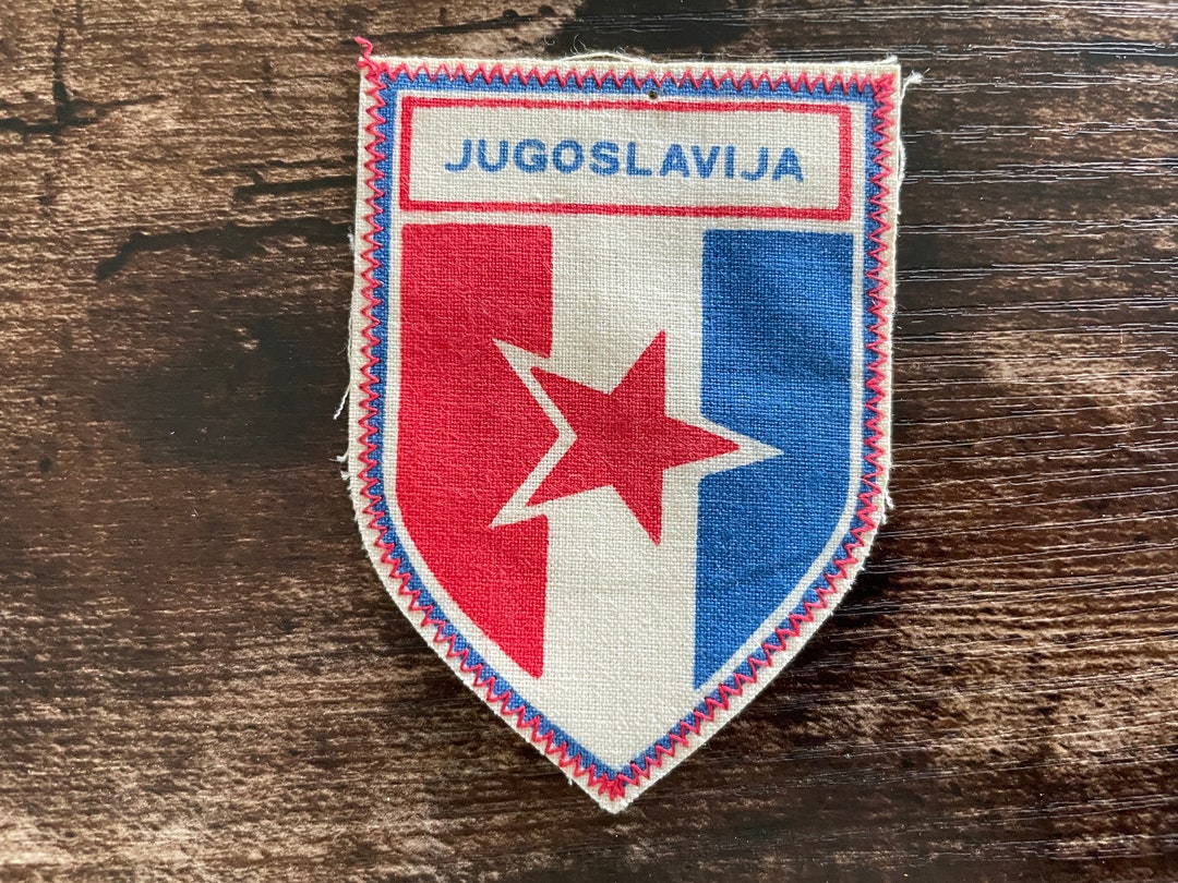 Vintage Patch YUGOSLAVIA Jugoslavija Belgrade Sew on Applique Some Embroidered Travel Souvenir ...