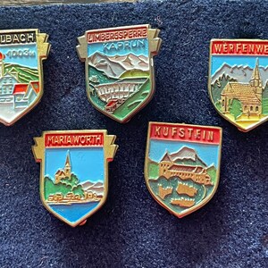Vintage Austria Enamel Travel Pin: Tyrolean Hat Brooch From Maria Worth ...
