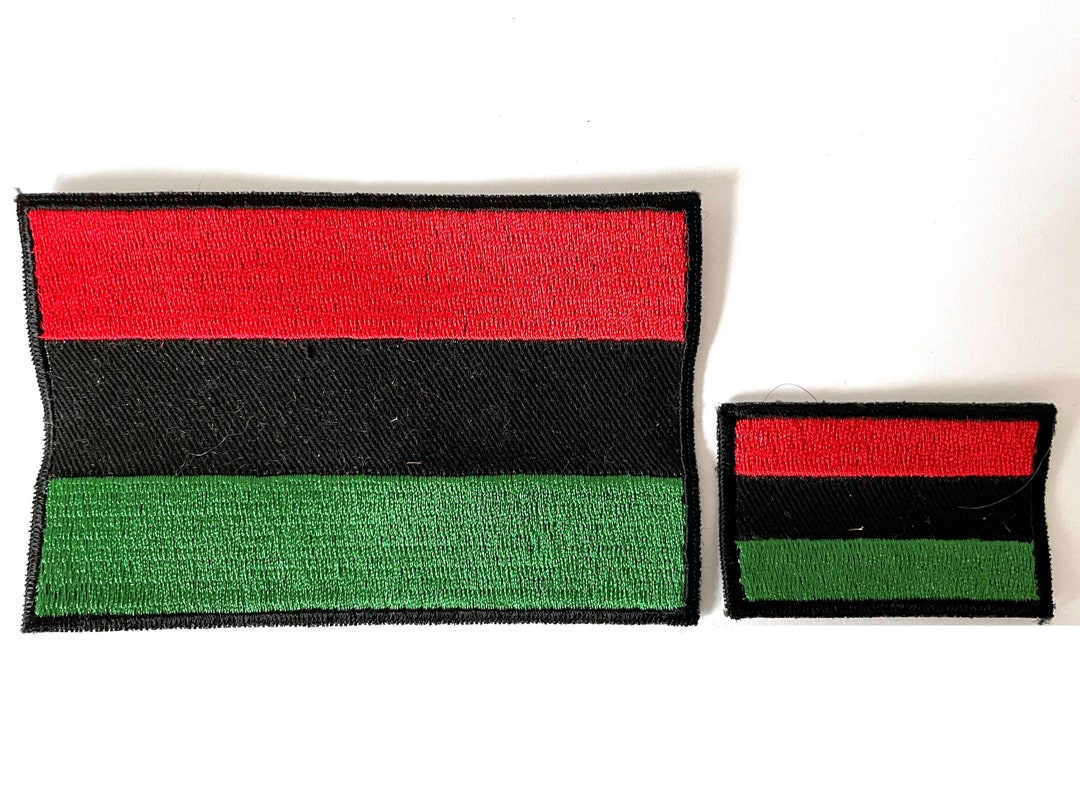 Vintage Patch PAN AFRICAN Sew on Applique Embroidered Afro American ...