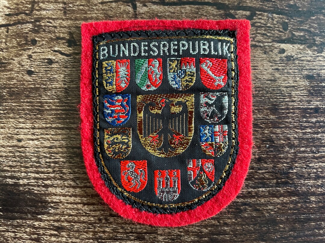 Vintage Patch Bundesrepublik GERMANY Flags 16 States Sew on Applique ...