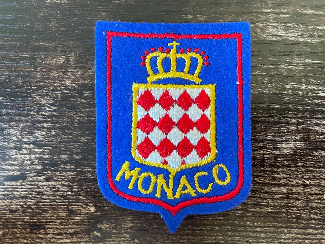 Vintage Patch MONACO French Riviera Casino Monte Carlo Sew on Applique ...
