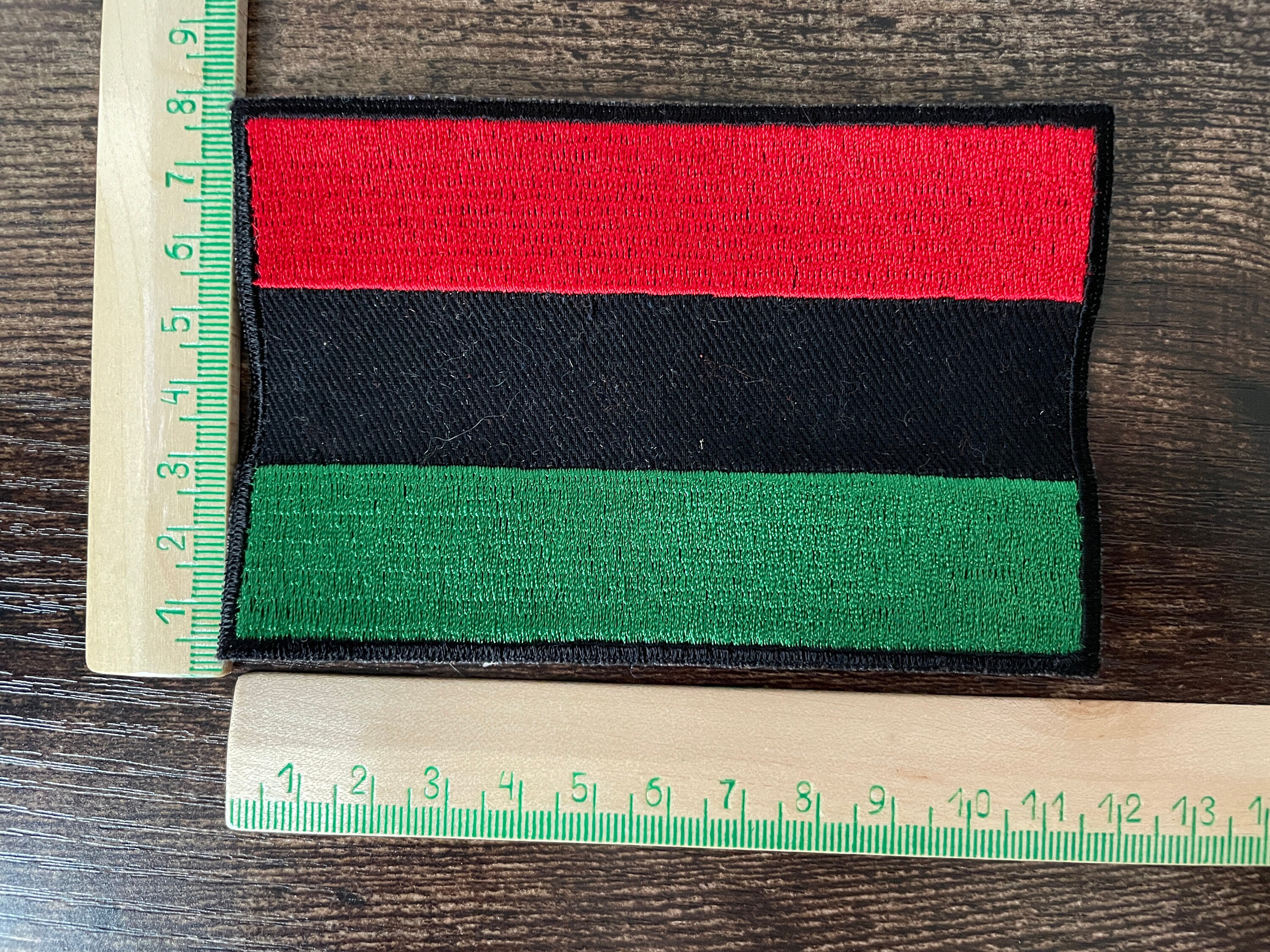 Vintage Patch PAN AFRICAN Sew on Applique Embroidered Afro American ...