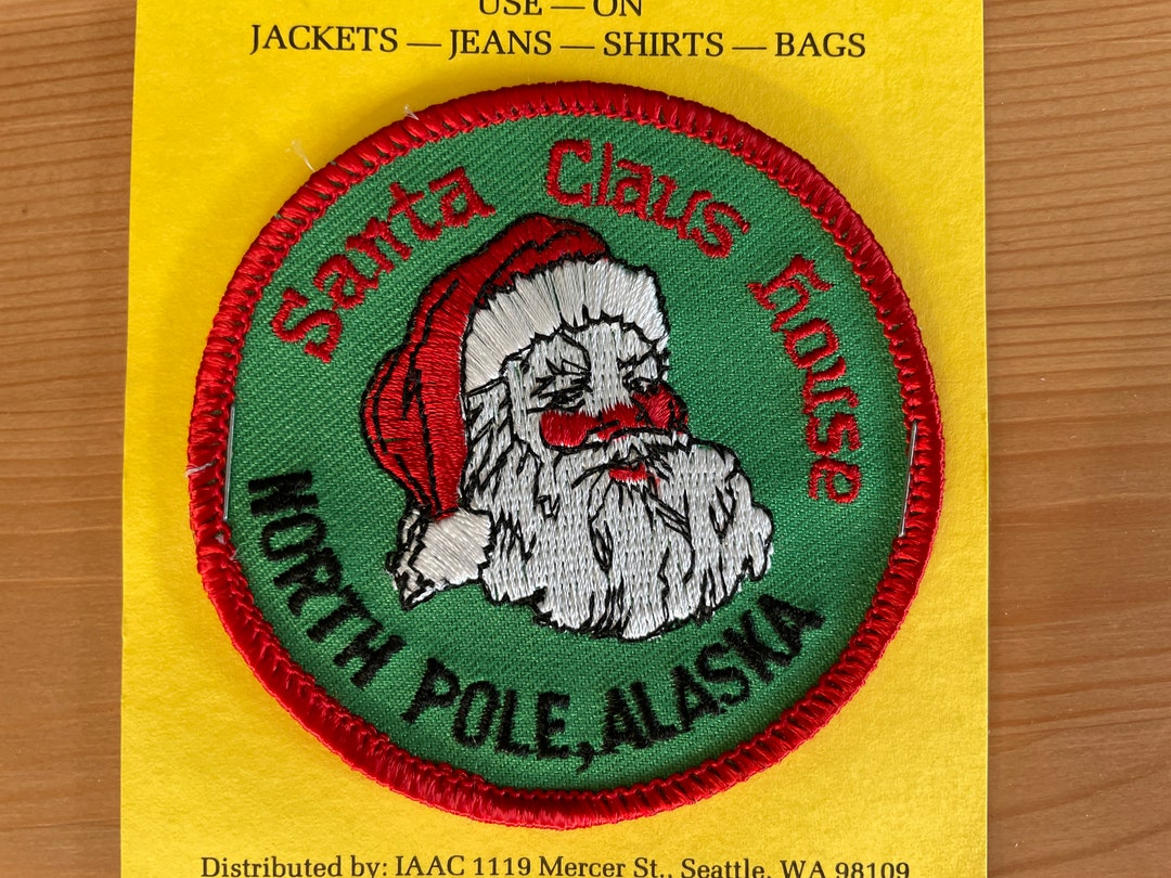 Vintage Patch Santa Claus House North Pole Alaska AMERICAN USA ...