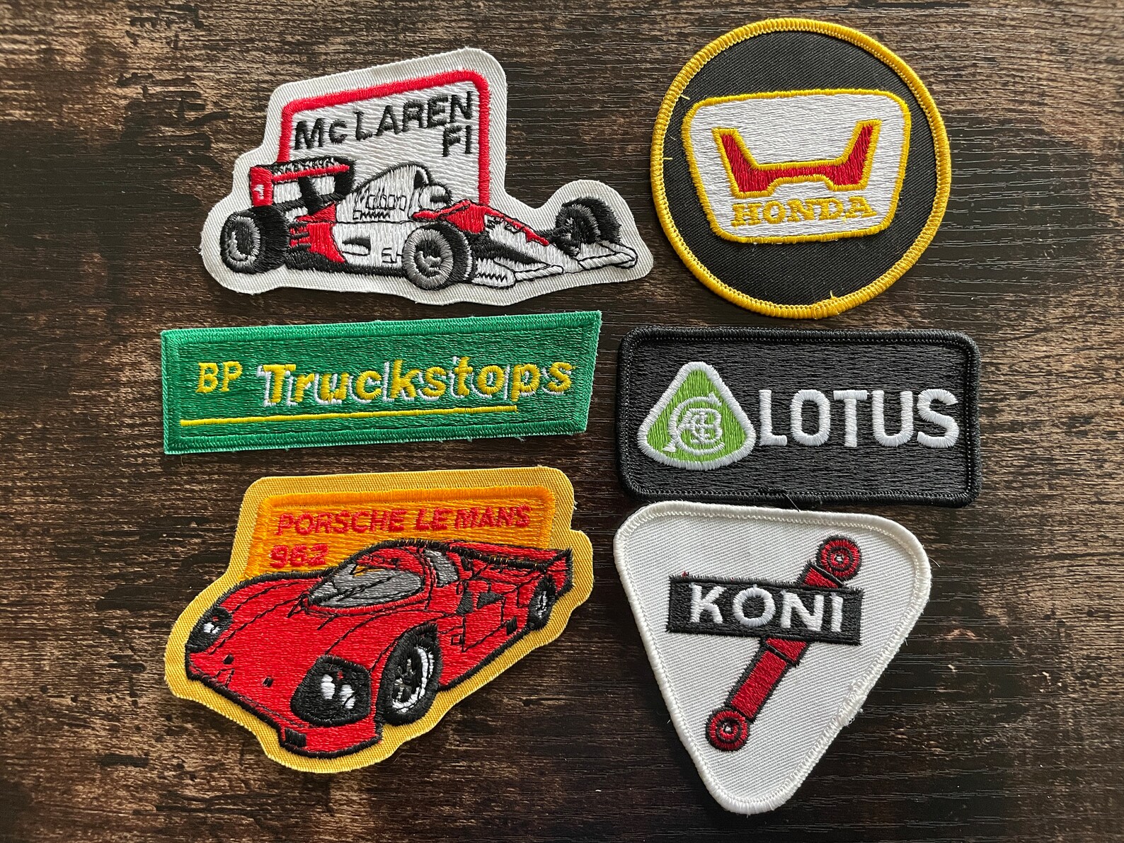 Vintage Patch Automotive Sew on Applique Mclaren Formula 1 Porsche BP ...