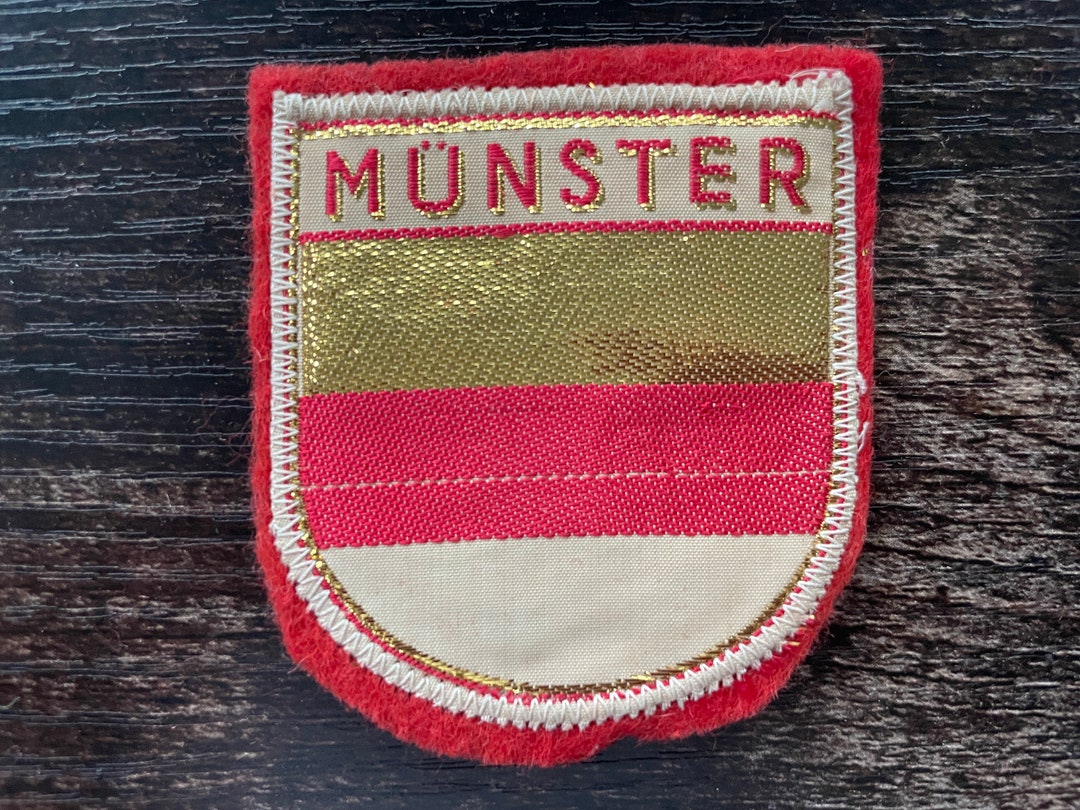 Vintage Patch Münster GERMANY Munster Westfalen Sew on Applique Patches Some Embroidered Travel ...