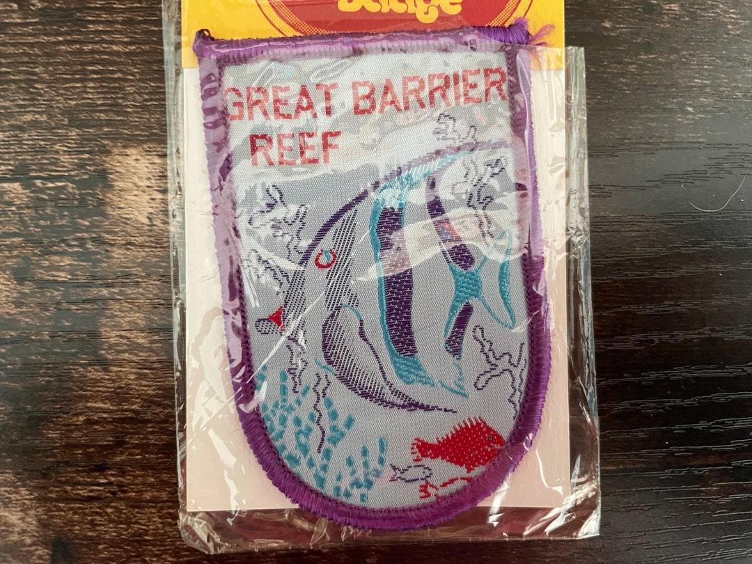 Vintage Barrier Reef Patch – Queensland Travel Souvenir Coral Sea ...