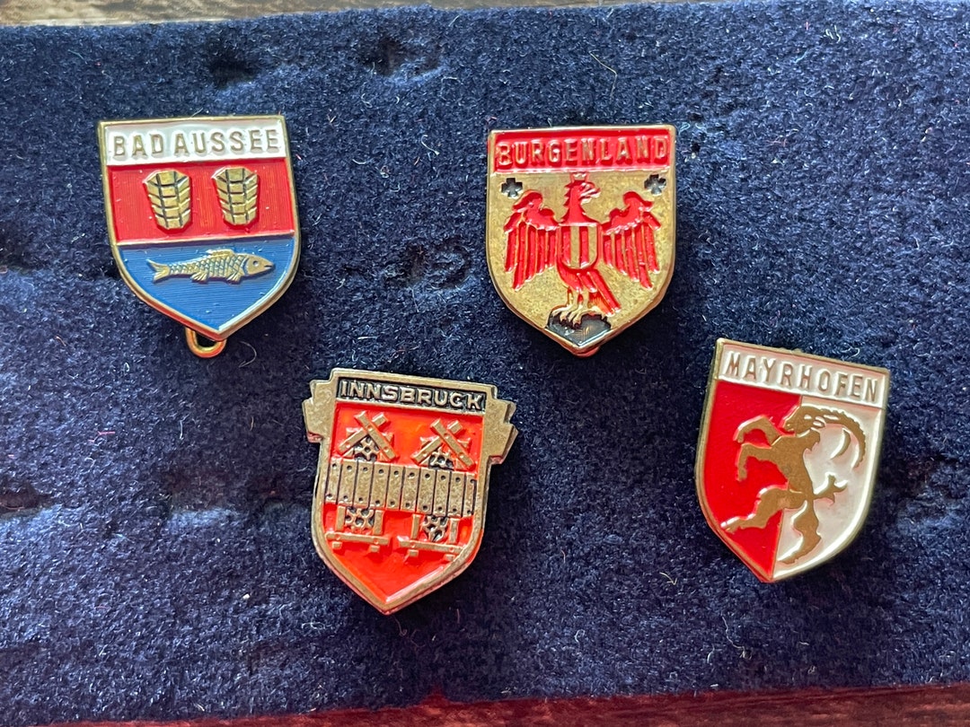 Vintage Pin AUSTRIA for Tyrolean Hat Innsbruck Austrian Bad Aussee ...