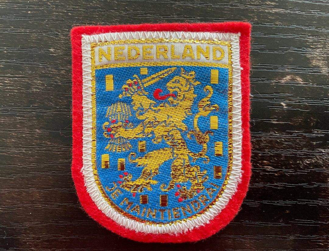 Vintage Patch NETHERLANDS Dutch Lion Coat of Arms City Shield Nederland ...