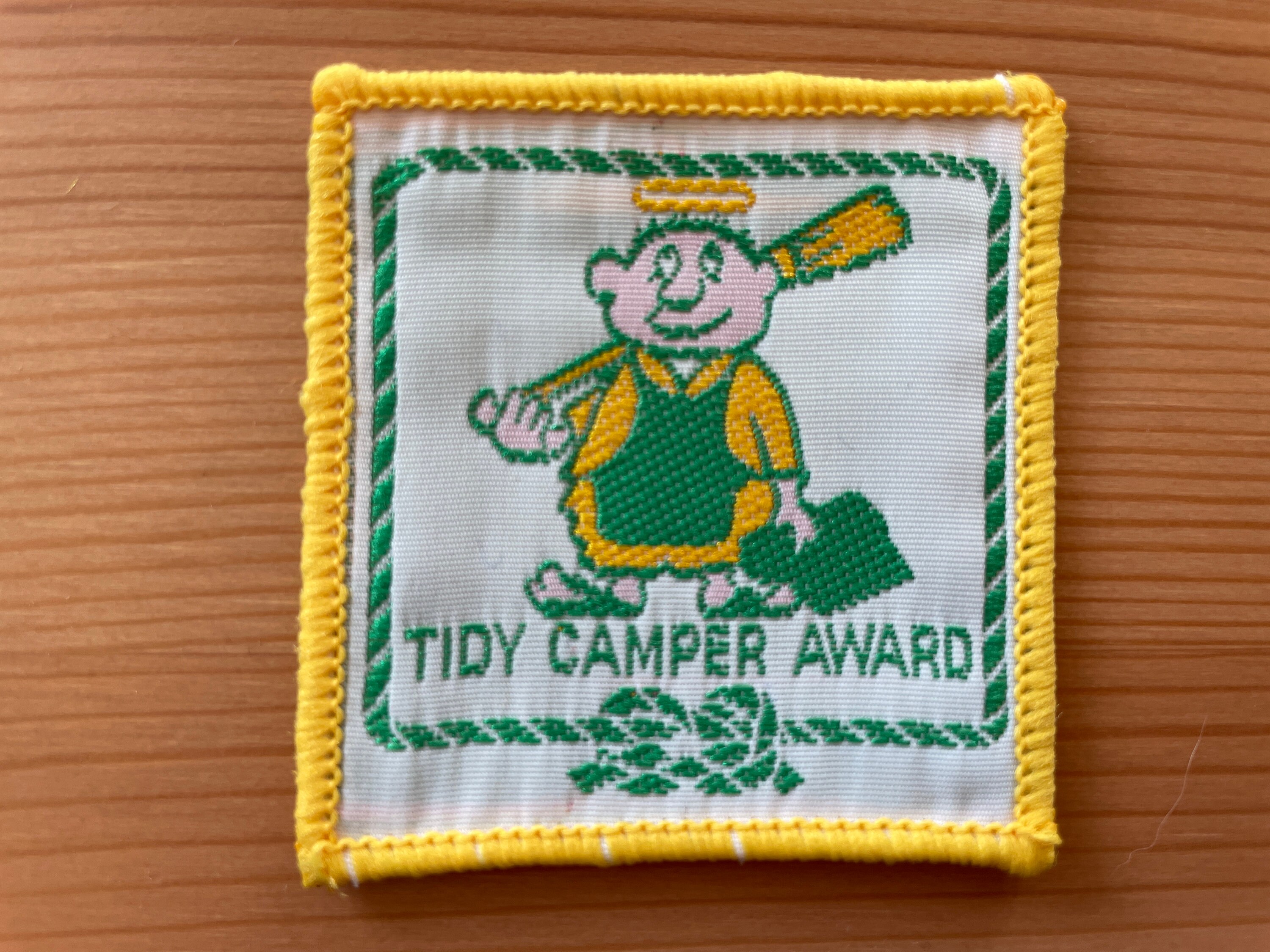 Vintage Tidy Camper Award Patch Scouting Badge Sew on Embroidered ...