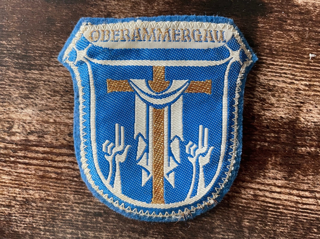 Vintage Patch Oberammergau GERMANY Passion Play Bavarian Sew on Applique Patches Some ...