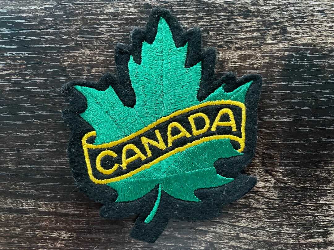 Vintage Patch CANADA Canadian Maple Leaf Tree Sew on Applique Some ...