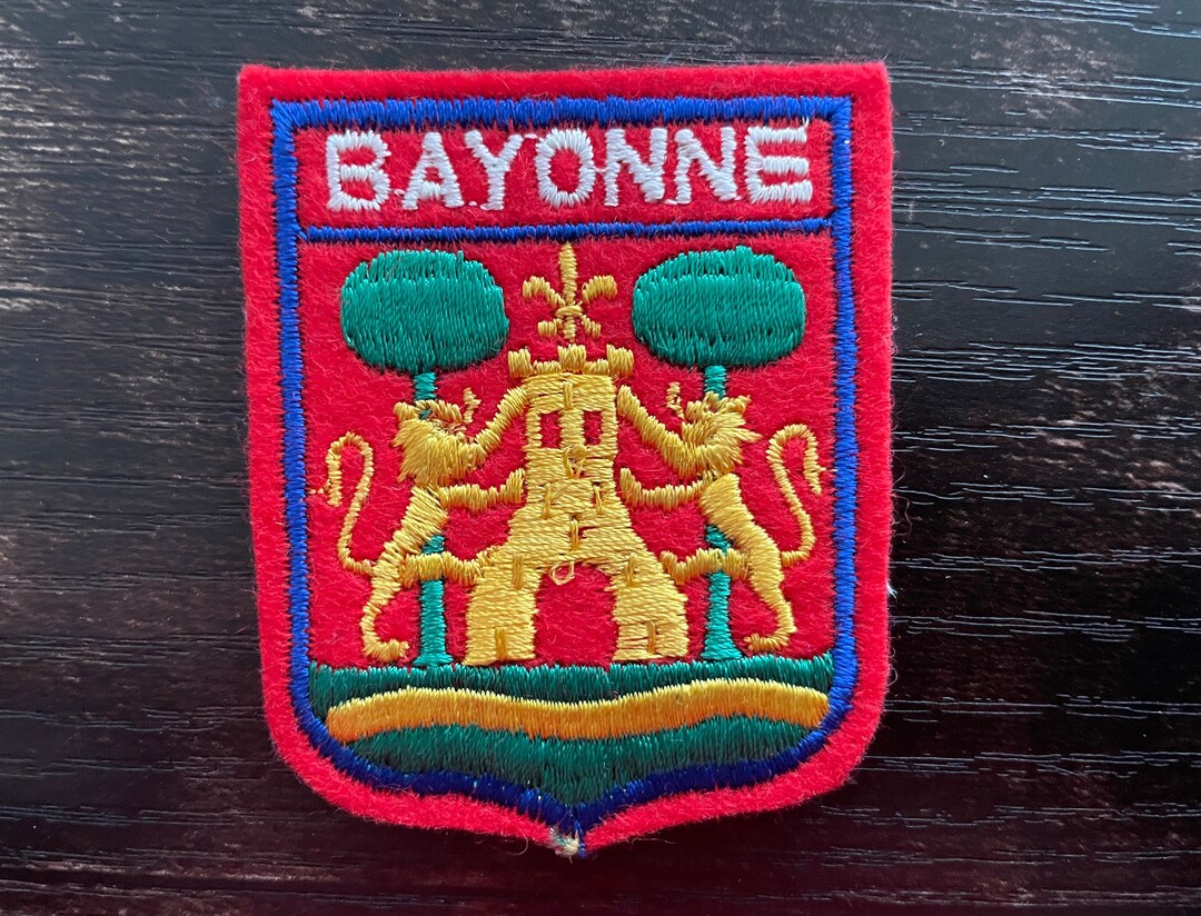 Vintage Patch Bayonne FRANCE French Basque Country Sew on Applique ...