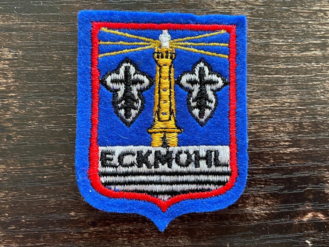 Vintage Patch Eckmuhl Lighthouse FRANCE French Seaside Phare D'eckmühl ...
