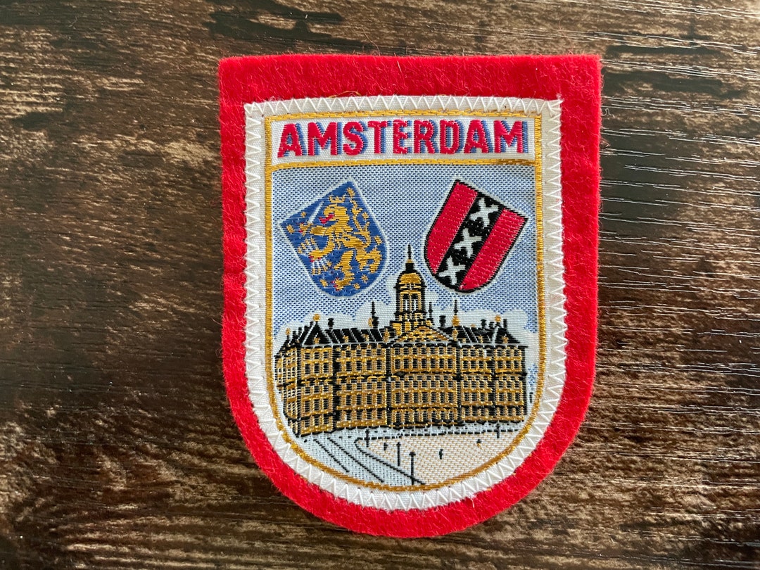 Vintage Patch Amsterdam NETHERLANDS Royal Palace City Shield Coat Arms ...