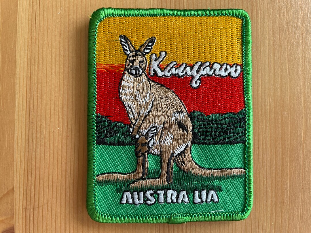 Vintage Patch Kangaroo AUSTRALIA Iron on Applique Patches Some ...