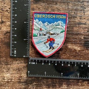 Vintage Patch Oberjoch GERMANY Bavaria Skiing Patch Bavarian Alps Sew ...