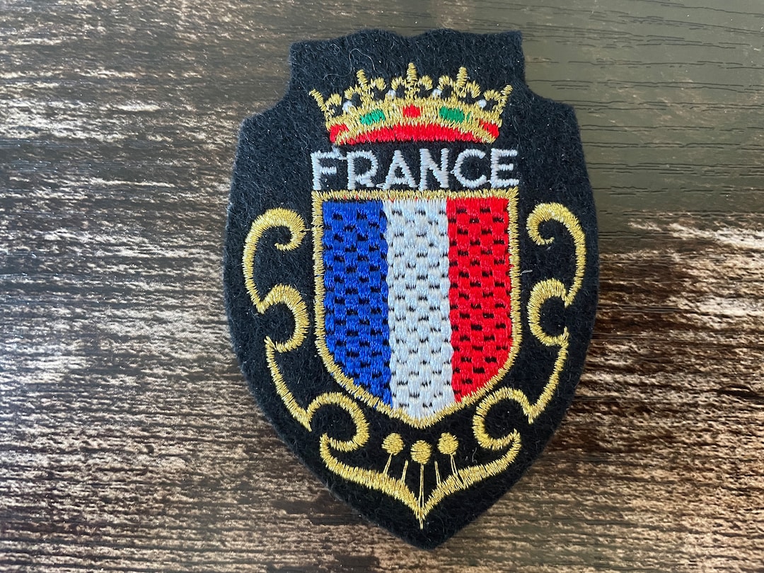 Vintage Patch FRANCE French Flag Tricolor 1980s Blue White Red Sew on ...