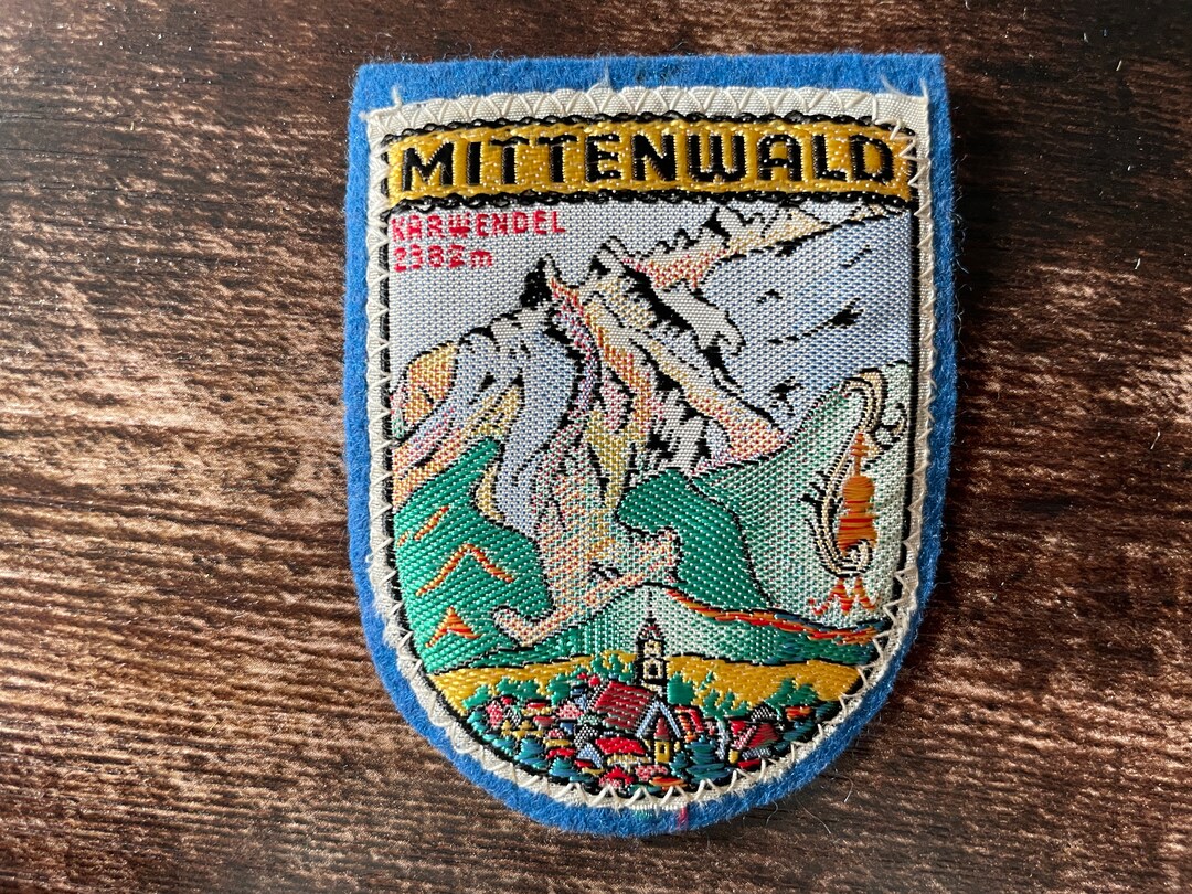 Vintage Patch Mittenwald GERMANY Bavaria Alpine Ski Alps Sew on ...