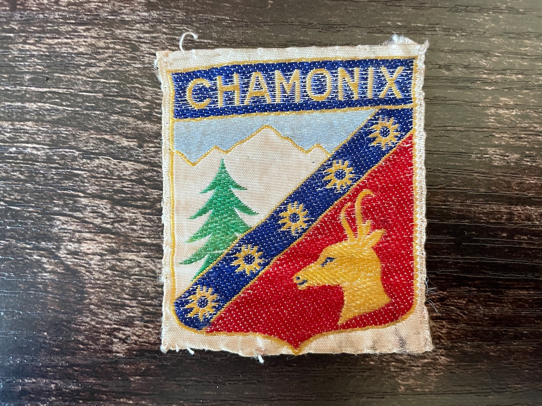 Vintage Patch Chamonix Mont Blanc FRANCE Skiing Patch Ibex Sew on ...