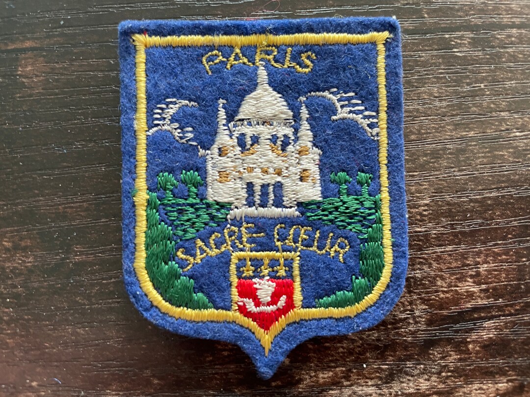 Vintage Patch Sacre Coeur Paris FRANCE French Sew on Applique Patches ...