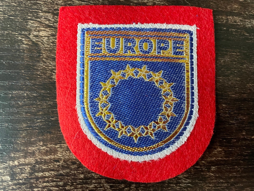 Vintage Patch EUROPE Europa European Union City Shield With Stars Sew ...