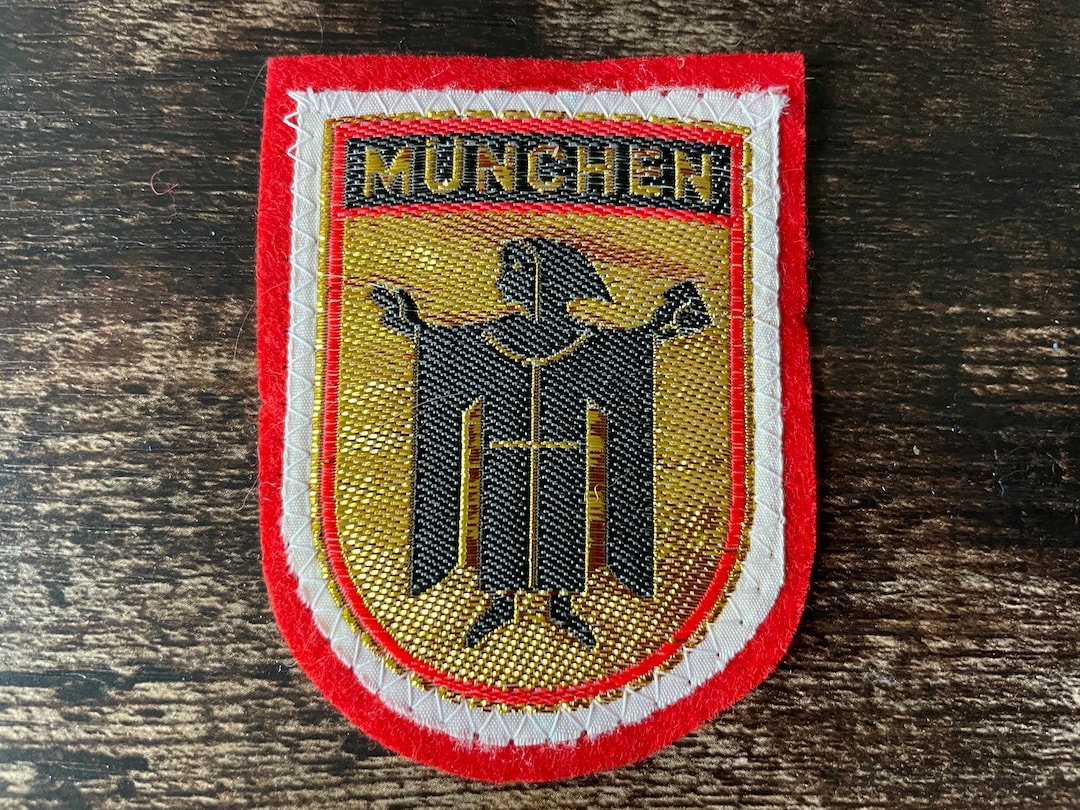 Vintage Patch Munich GERMANY Bavarian Münchner Kindl Sew on Applique ...