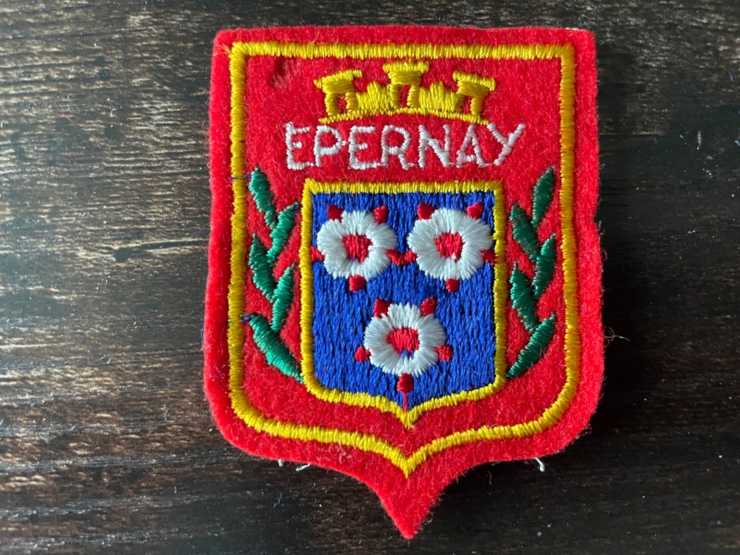 Vintage Patch Epernay FRANCE French Épernay Marne River Sew on Applique ...
