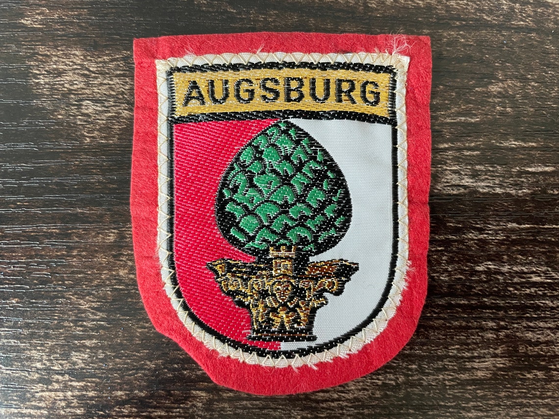 Vintage Patch Augsburg Bavaria GERMANY Bavarian Sew on Applique Patches Some Embroidered Travel ...