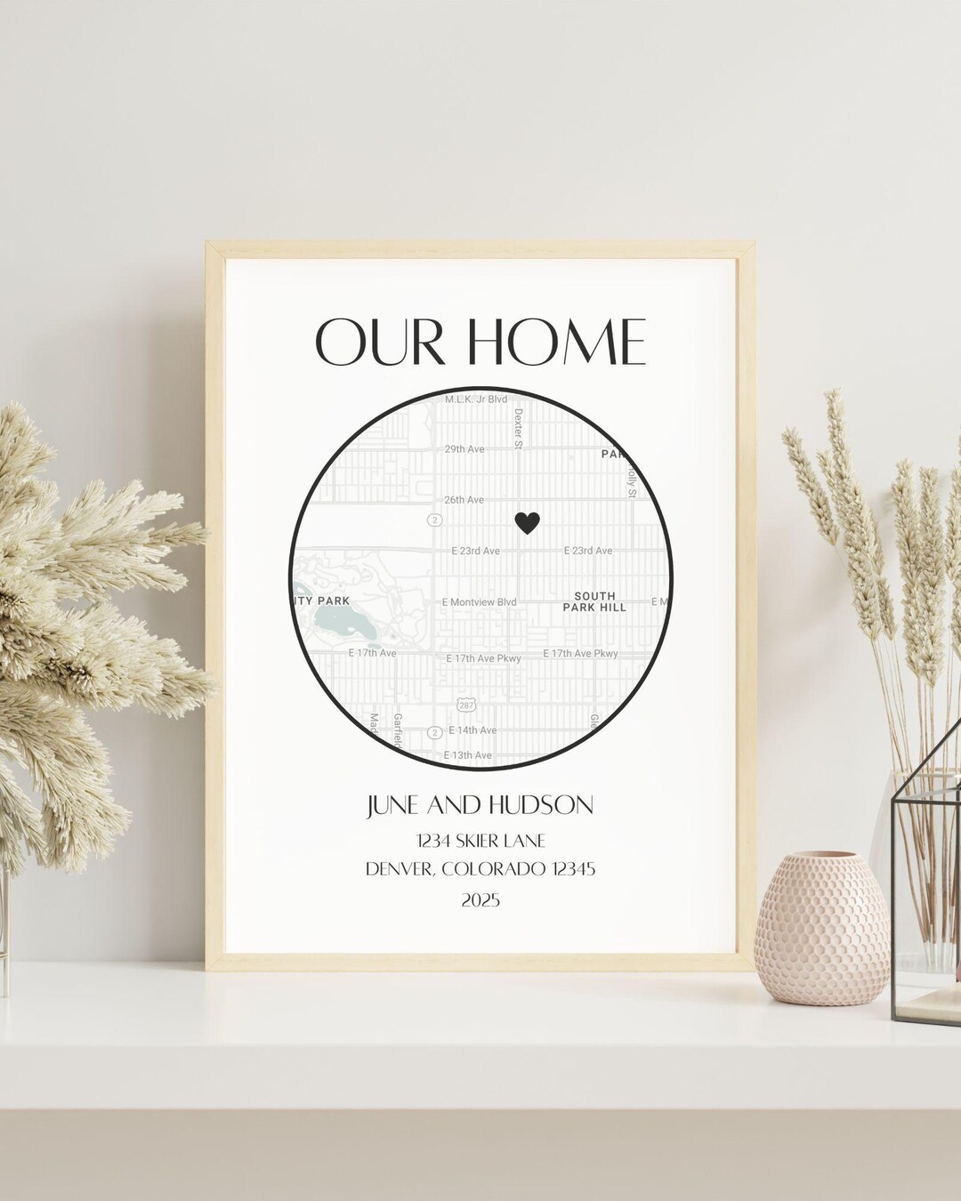 New Home Map Sign | Housewarming Gift | Personalized Home Map | HOME ...